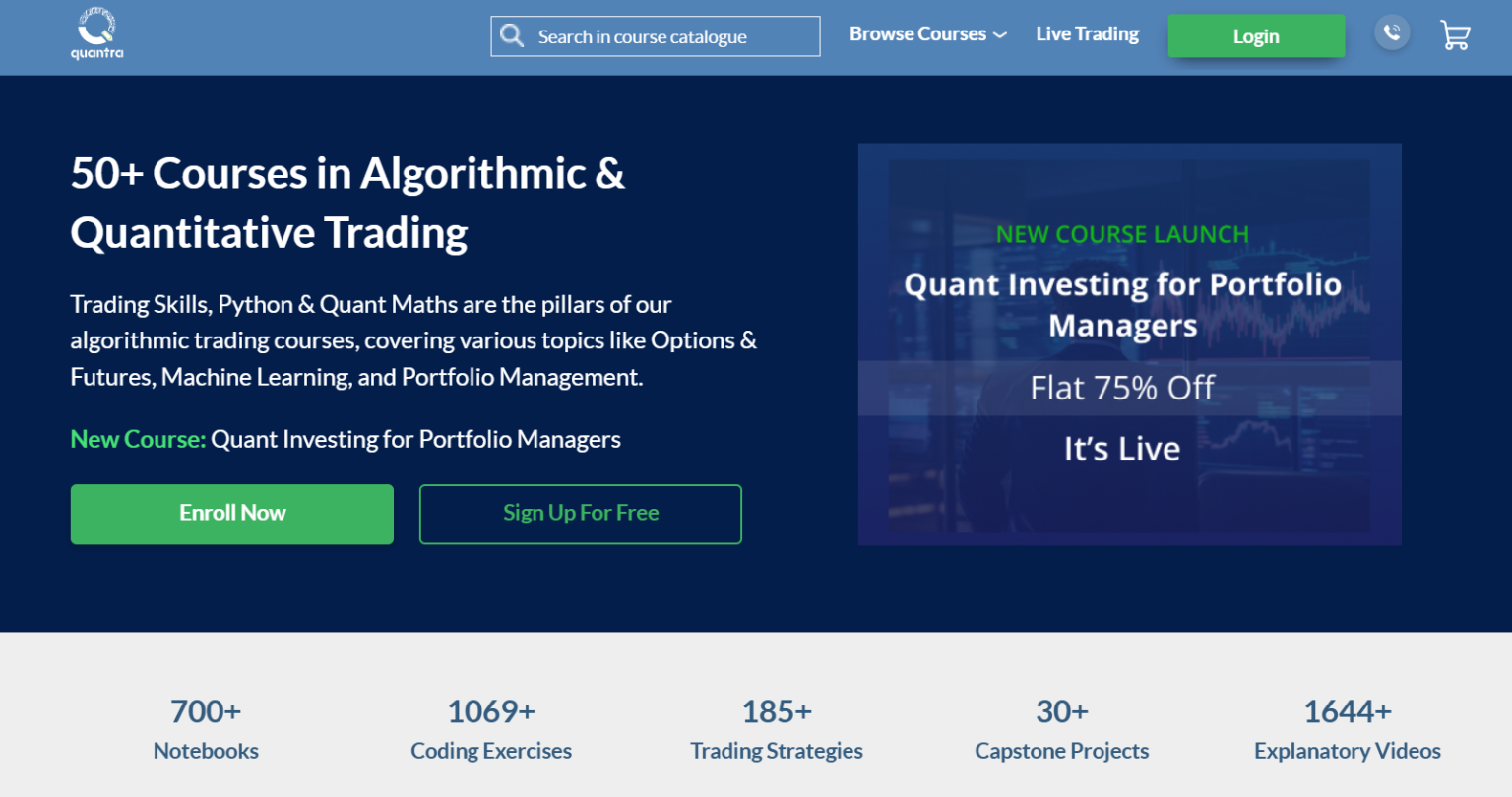QuantInsti Review - Quantitative Trading Courses - Random Dimes