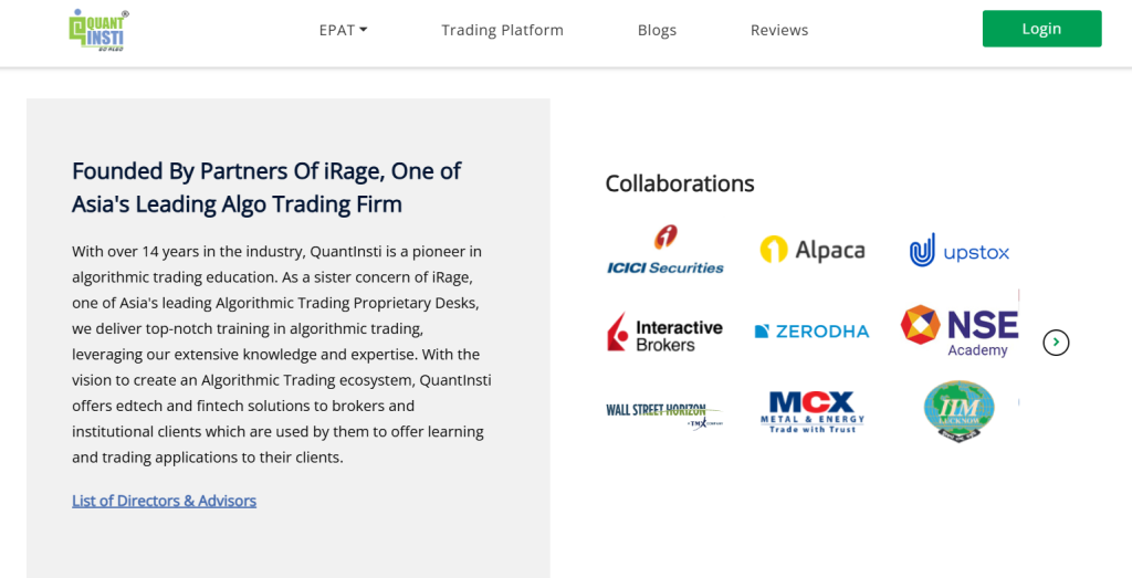 QuantInsti Review - Quantitative Trading Courses - Random Dimes